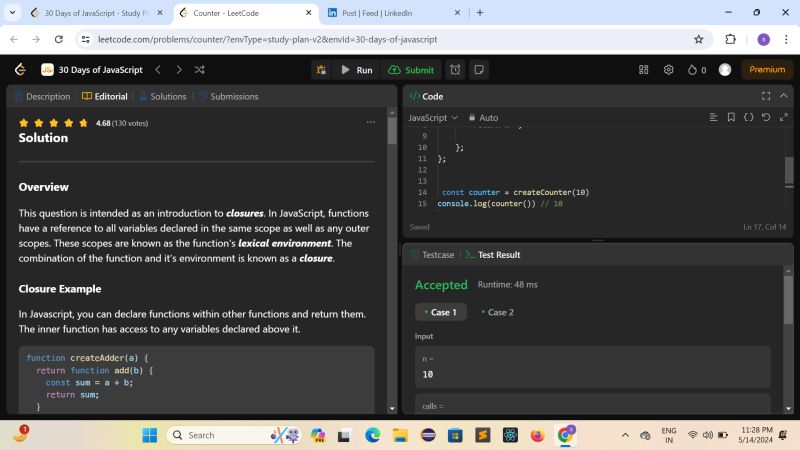#100dayschallenge #30daysofcode #javascript #leetcode #codingjourney ... #100dayschallenge #30daysofcode #javascript #leetcode #codingjourney ...