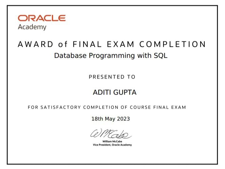Aditi Gupta on LinkedIn: #oracle #database #sql Aditi Gupta on LinkedIn: #oracle #database #sql