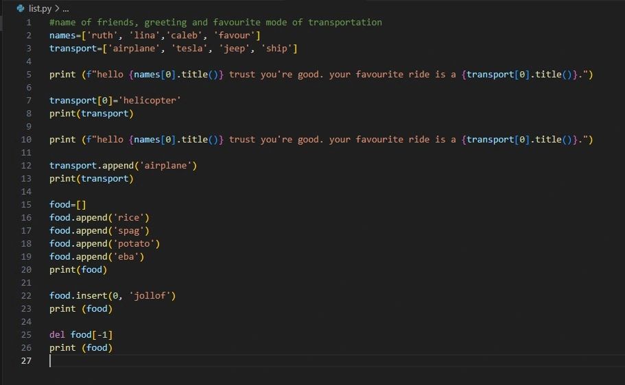 Python Lists: Modifying, Adding & Removing Elements 32-37/365 Modifying ... Python Lists: Modifying, Adding & Removing Elements 32-37/365 Modifying ...