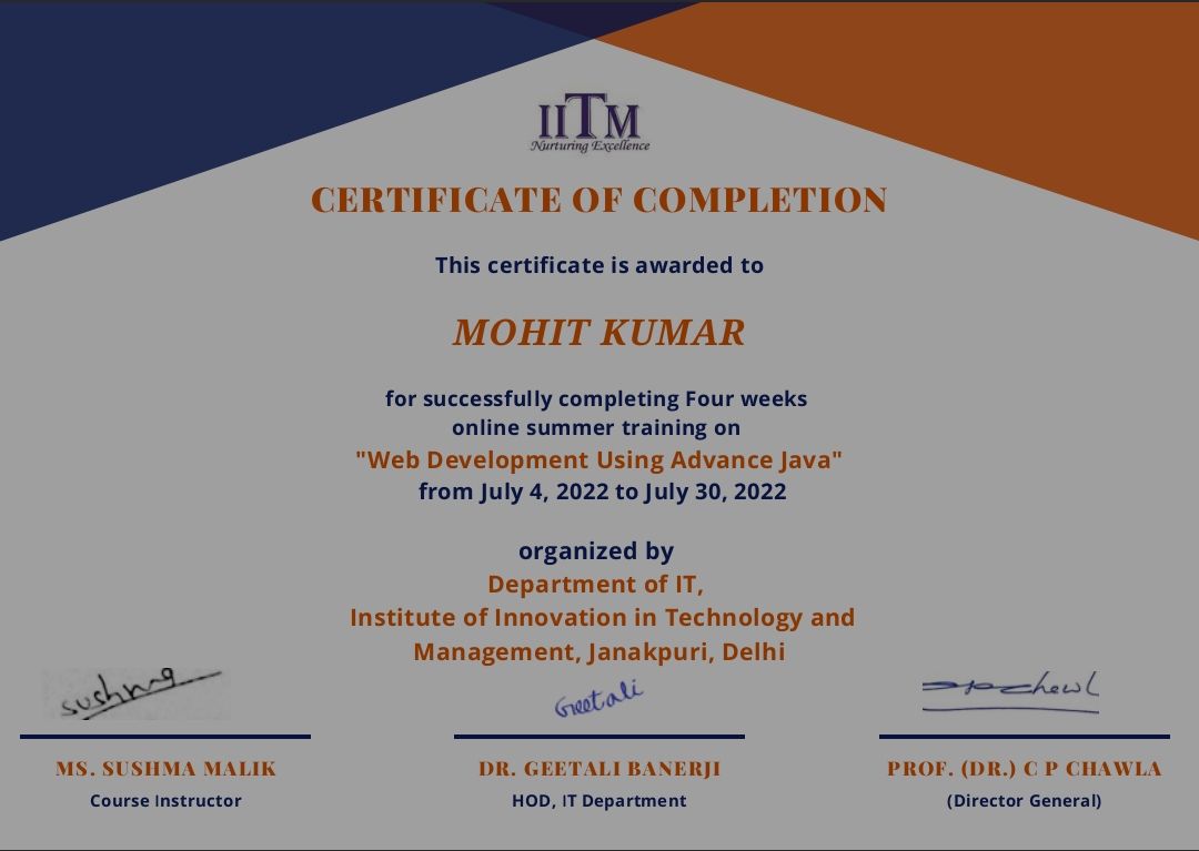Mohit Kumar on LinkedIn: #java #javafullstackdeveloper #advancedjava Mohit Kumar on LinkedIn: #java #javafullstackdeveloper #advancedjava