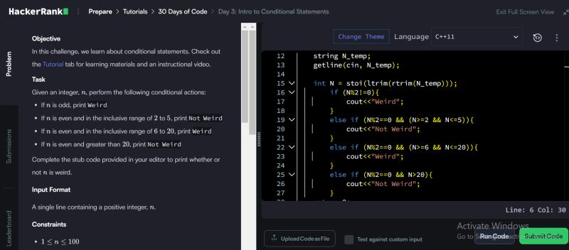 Day 3 of #30DaysOfCode Challenge: conditional statements | Bisma Ahmed ... Day 3 of #30DaysOfCode Challenge: conditional statements | Bisma Ahmed ...