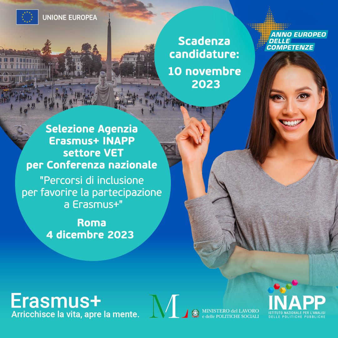 L'Agenzia #Erasmus+ #INAPP seleziona 8 partecipanti del settore #VET ... L'Agenzia #Erasmus+ #INAPP seleziona 8 partecipanti del settore #VET ...
