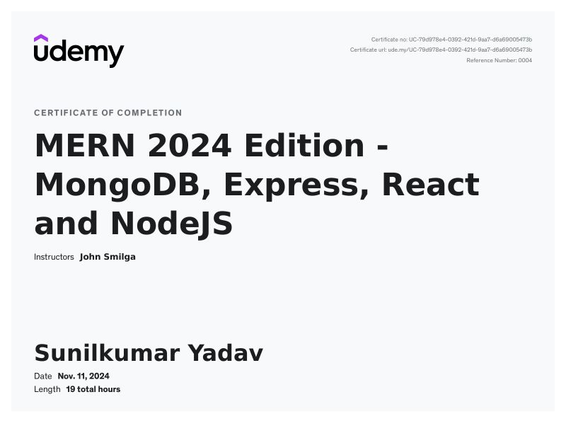 Sunilkumar Yadav on LinkedIn: #mern #fullstackdevelopment # ... Sunilkumar Yadav on LinkedIn: #mern #fullstackdevelopment # ...