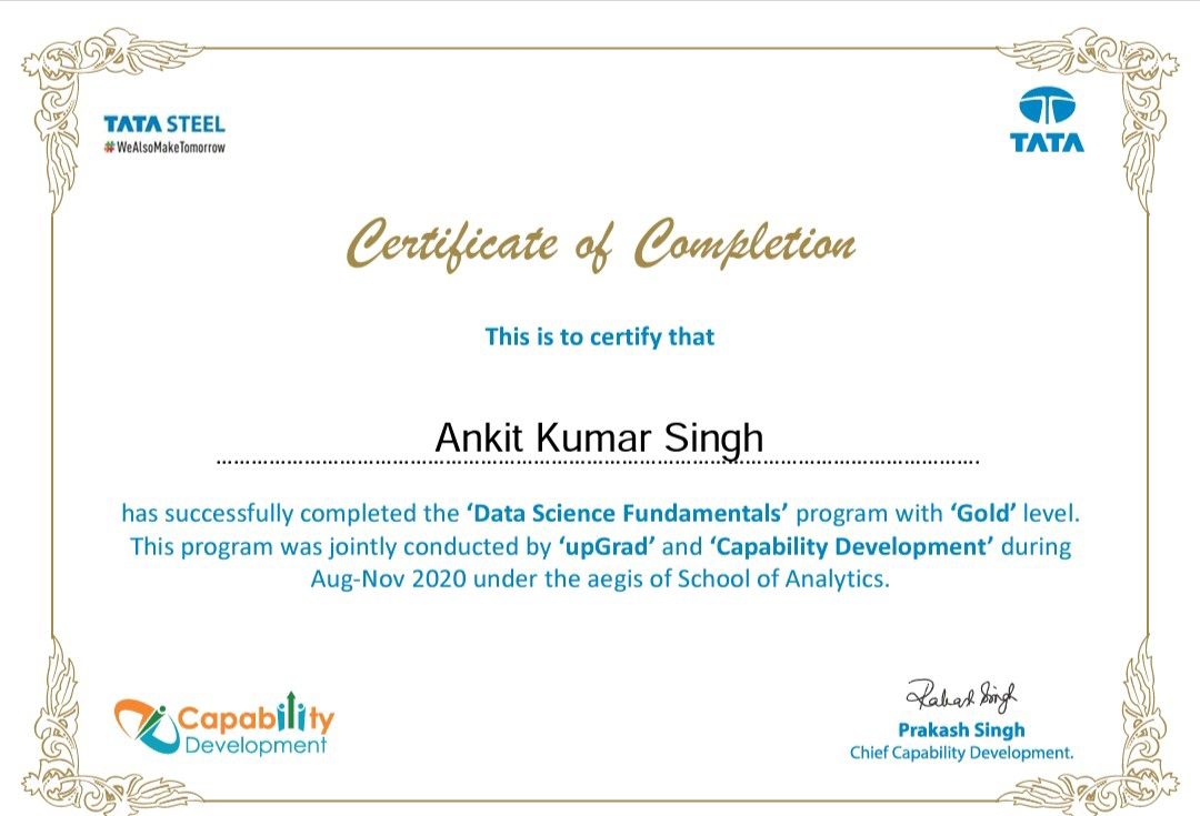 #python #tatasteel #datascience | Ankit Singh PMP® #python #tatasteel #datascience | Ankit Singh PMP®