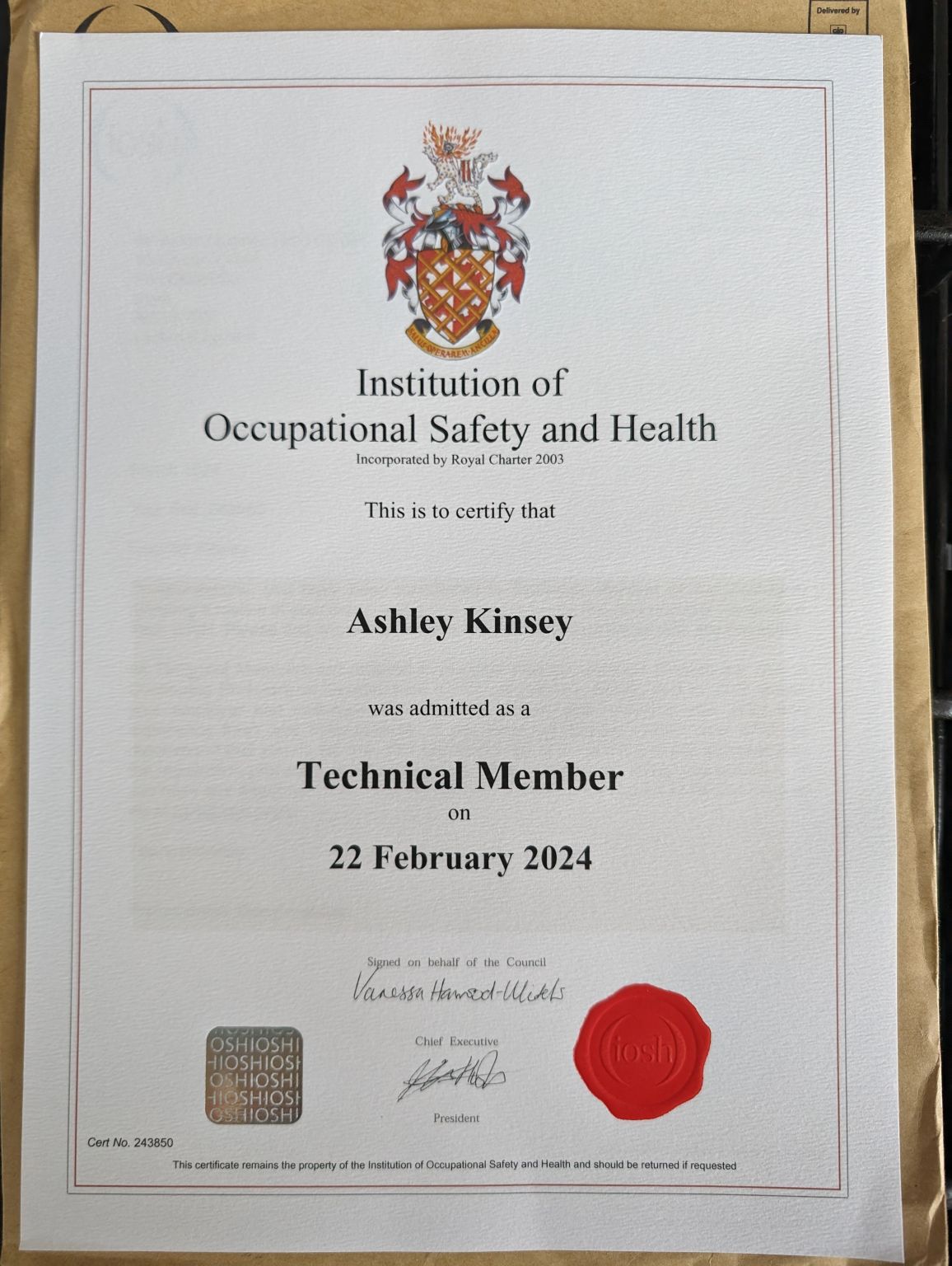 Ashley Kinsey CMaPS, Tech IOSH, Eng Tech, MinstRE on LinkedIn: The ... Ashley Kinsey CMaPS, Tech IOSH, Eng Tech, MinstRE on LinkedIn: The ...