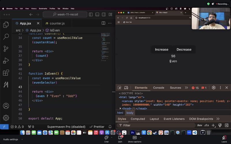 Michael Hosamani on LinkedIn: #webdev #learninpublic #100xdevs Michael Hosamani on LinkedIn: #webdev #learninpublic #100xdevs