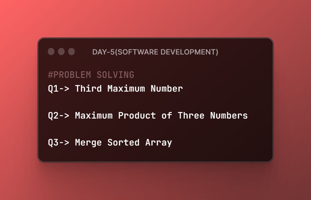Day 5 of problem-solving challenge with Geekster | Sanjeev Singh posted ... Day 5 of problem-solving challenge with Geekster | Sanjeev Singh posted ...
