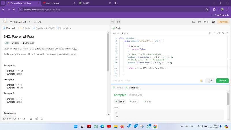 Day 68 of 100 Days of Java Challenge: Power of Four | Shivam Gupta ... Day 68 of 100 Days of Java Challenge: Power of Four | Shivam Gupta ...