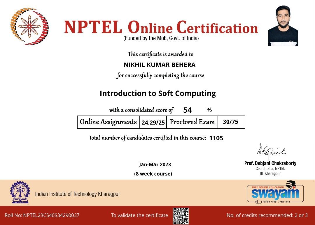 Nikhil Kumar Behera on LinkedIn: #nptel #iitkharagpur Nikhil Kumar Behera on LinkedIn: #nptel #iitkharagpur