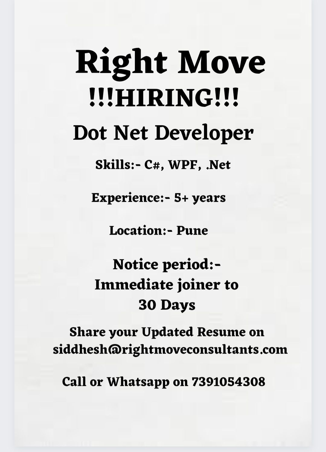 Siddhesh B on LinkedIn: #dotnetdeveloper #wpf #asp #hiring #rightmove # ... Siddhesh B on LinkedIn: #dotnetdeveloper #wpf #asp #hiring #rightmove # ...