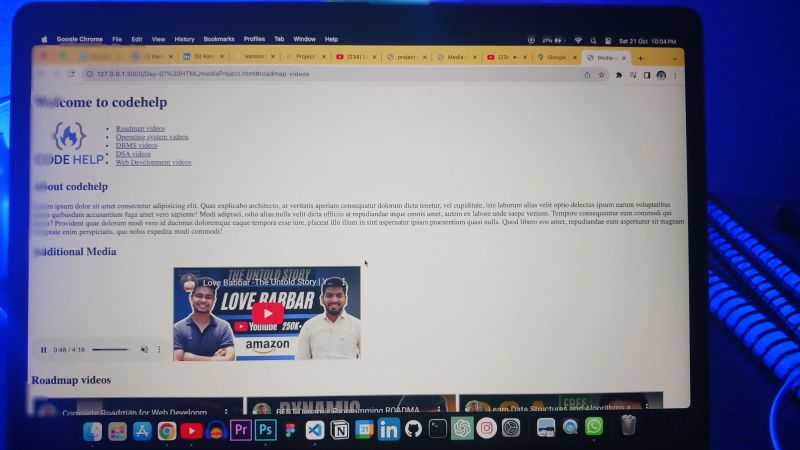Kanishk Tiwari on LinkedIn: #webdevelopment #mediatags #learningjourney ... Kanishk Tiwari on LinkedIn: #webdevelopment #mediatags #learningjourney ...