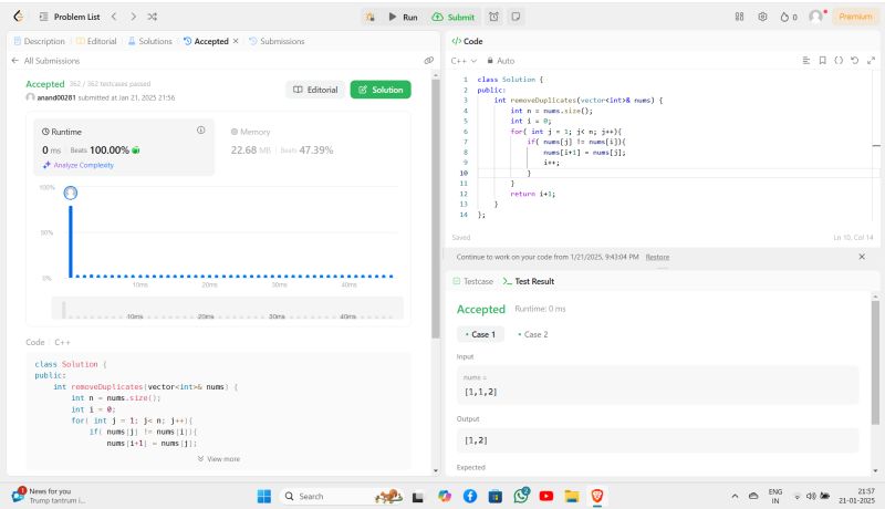 #leetcode #codingjourney #problemsolving #keeplearning | Anand Sanodiya #leetcode #codingjourney #problemsolving #keeplearning | Anand Sanodiya