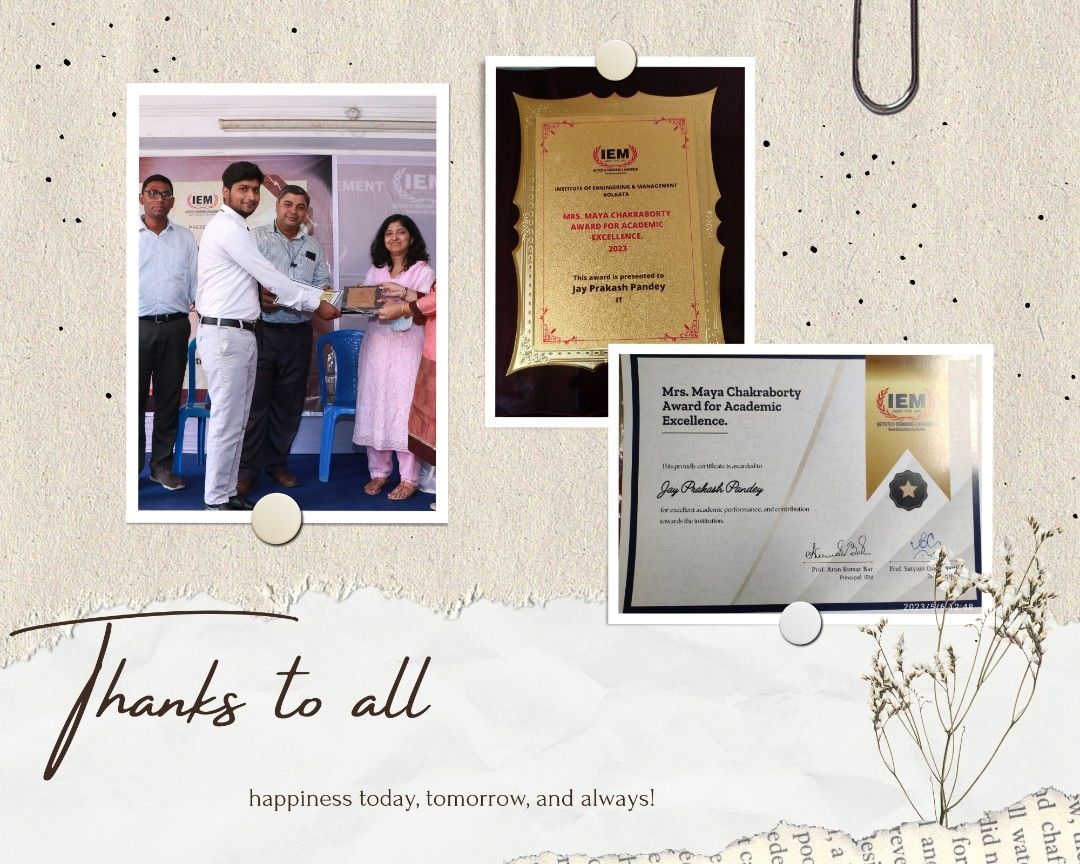 Jay Prakash Pandey on LinkedIn: #connections #iem #engineering # ... Jay Prakash Pandey on LinkedIn: #connections #iem #engineering # ...