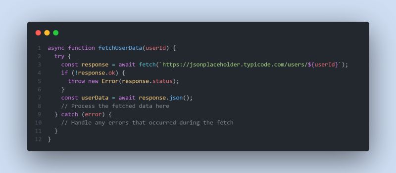 #javascript #codingtips #fetchapi #errorhandling #coding #share # ... #javascript #codingtips #fetchapi #errorhandling #coding #share # ...