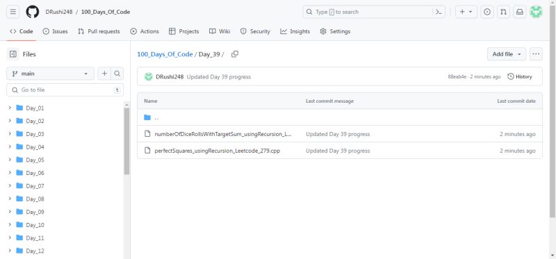 Day 39 of #100DaysOfCode: Solving problems with recursive solutions ... Day 39 of #100DaysOfCode: Solving problems with recursive solutions ...
