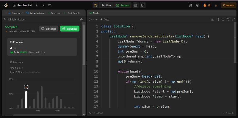 Resolved LeetCode's problem 1171 | Dhruv Agrahari posted on the topic ... Resolved LeetCode's problem 1171 | Dhruv Agrahari posted on the topic ...