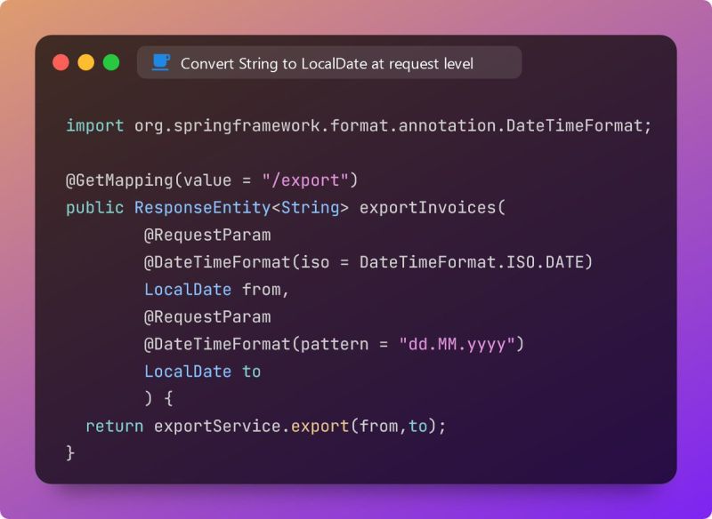 #Java #springframework Tip: you can convert String RequestParams ... #Java #springframework Tip: you can convert String RequestParams ...