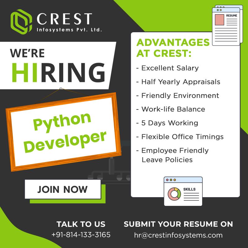 Nishant Vichhi on LinkedIn: #python #django #itjobs #suratjobs # ... Nishant Vichhi on LinkedIn: #python #django #itjobs #suratjobs # ...