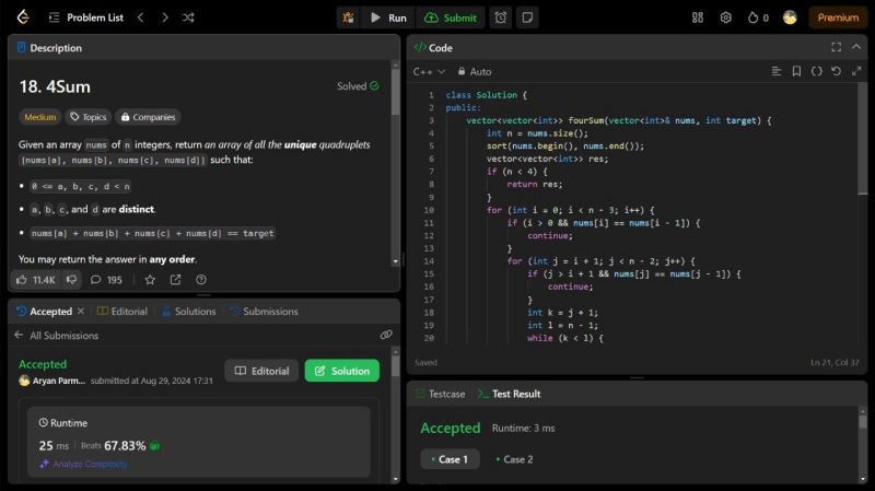 Aryan Parmanand on LinkedIn: #100dayleetcodechallenge #leetcode #dsa Aryan Parmanand on LinkedIn: #100dayleetcodechallenge #leetcode #dsa