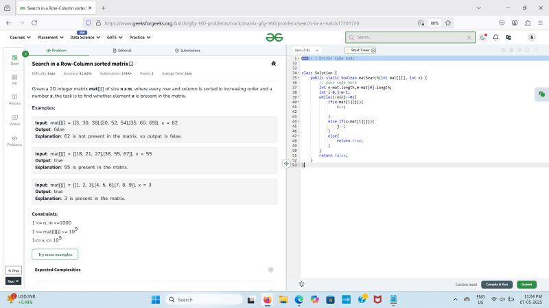 #gfg160 #gfg160 #dsa #java #matrixrotation #inplacealgorithm… | Shivani ... #gfg160 #gfg160 #dsa #java #matrixrotation #inplacealgorithm… | Shivani ...