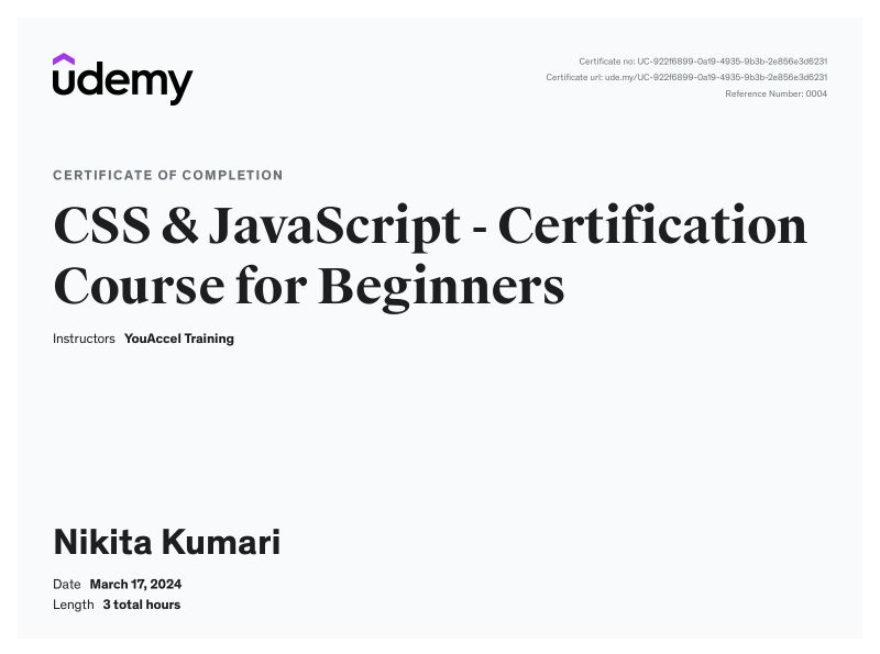 #udemy #css #javascript #webdev #careerdevelopment | Nikita Singh #udemy #css #javascript #webdev #careerdevelopment | Nikita Singh
