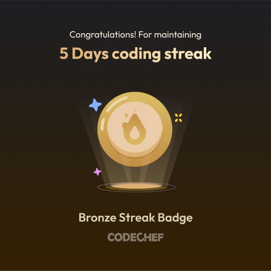 #codechef #codingstreak #continuouslearning #programming #techcommunity ... #codechef #codingstreak #continuouslearning #programming #techcommunity ...