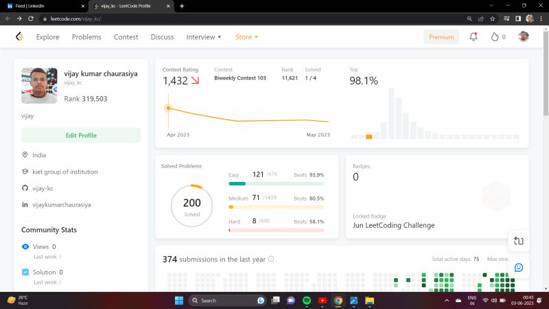 Vijay Kumar Chaurasiya on LinkedIn: #share #growth #codechef #coding # ... Vijay Kumar Chaurasiya on LinkedIn: #share #growth #codechef #coding # ...