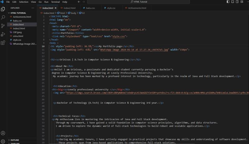 Srinivas Yanamandra on LinkedIn: #javafullstack #html #css #codingjourney Srinivas Yanamandra on LinkedIn: #javafullstack #html #css #codingjourney