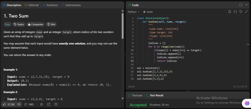 Adil Aslam on LinkedIn: #problemsolving #twosum #algorithms #python # ... Adil Aslam on LinkedIn: #problemsolving #twosum #algorithms #python # ...