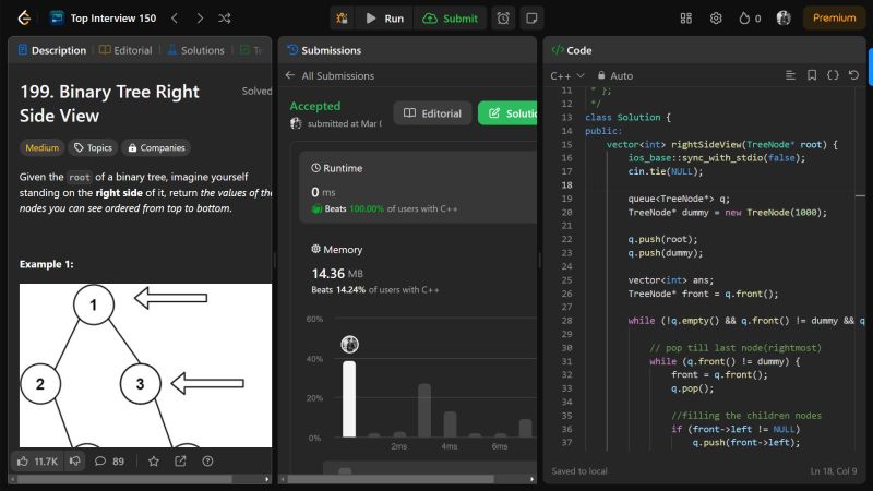 #leetcode #cpp #dsacoding #dsajourney #dsacoding #dsachallenge | Rohan ... #leetcode #cpp #dsacoding #dsajourney #dsacoding #dsachallenge | Rohan ...