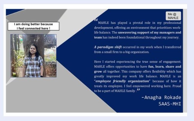Jayashri Jambukar on LinkedIn: #employeeexperience #onemahle #mahle # ... Jayashri Jambukar on LinkedIn: #employeeexperience #onemahle #mahle # ...