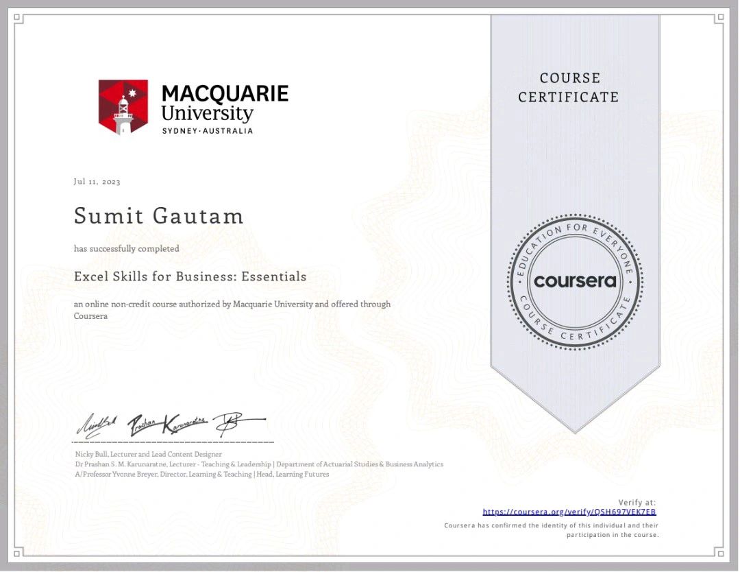 Sumit Gautam on LinkedIn: #coursera Sumit Gautam on LinkedIn: #coursera