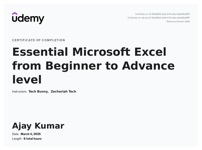 #microsoftexcel #dataanalysis #excel #continuouslearning… | Ajay Kumar #microsoftexcel #dataanalysis #excel #continuouslearning… | Ajay Kumar