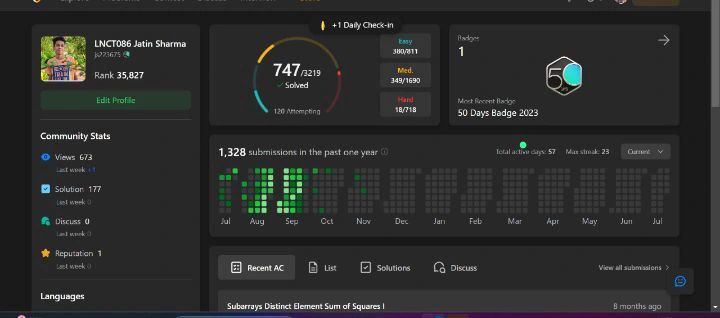 My LeetCode Journey 🚀 | Jatin Sharma posted on the topic | LinkedIn My LeetCode Journey 🚀 | Jatin Sharma posted on the topic | LinkedIn