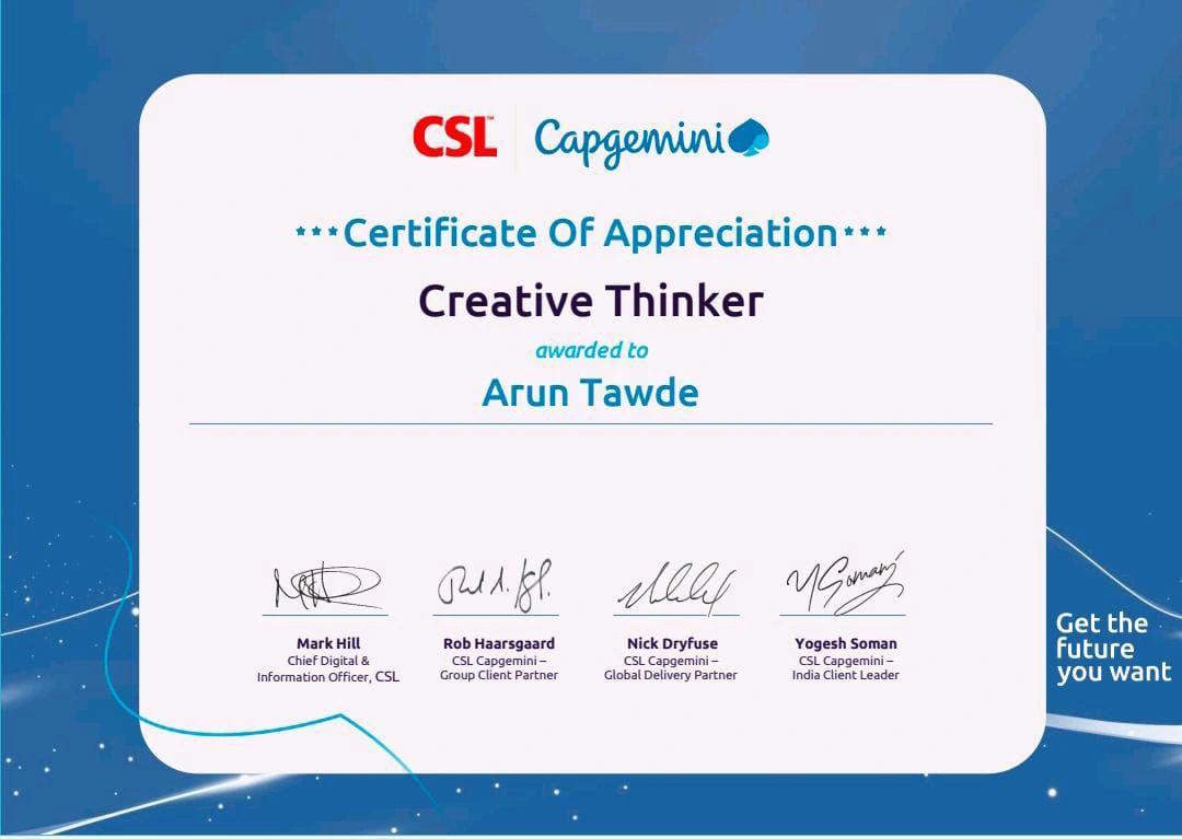 Arun Tawde on LinkedIn: Arun Tawde on LinkedIn: