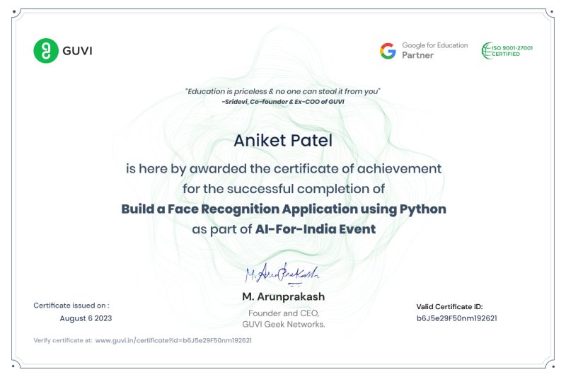 Aniket Patel on LinkedIn: #python #facerecognition #pythonprogramming # ... Aniket Patel on LinkedIn: #python #facerecognition #pythonprogramming # ...
