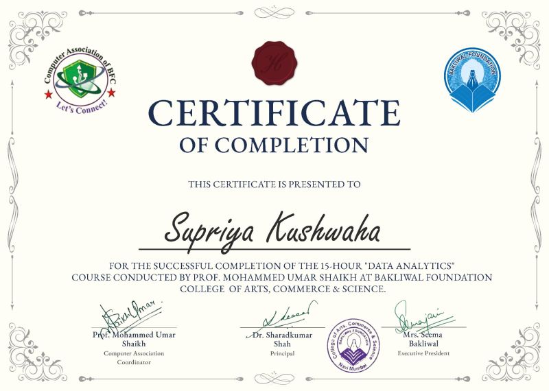 #dataanalytics #python #coursecompletion #learningjourney | Supriya ... #dataanalytics #python #coursecompletion #learningjourney | Supriya ...