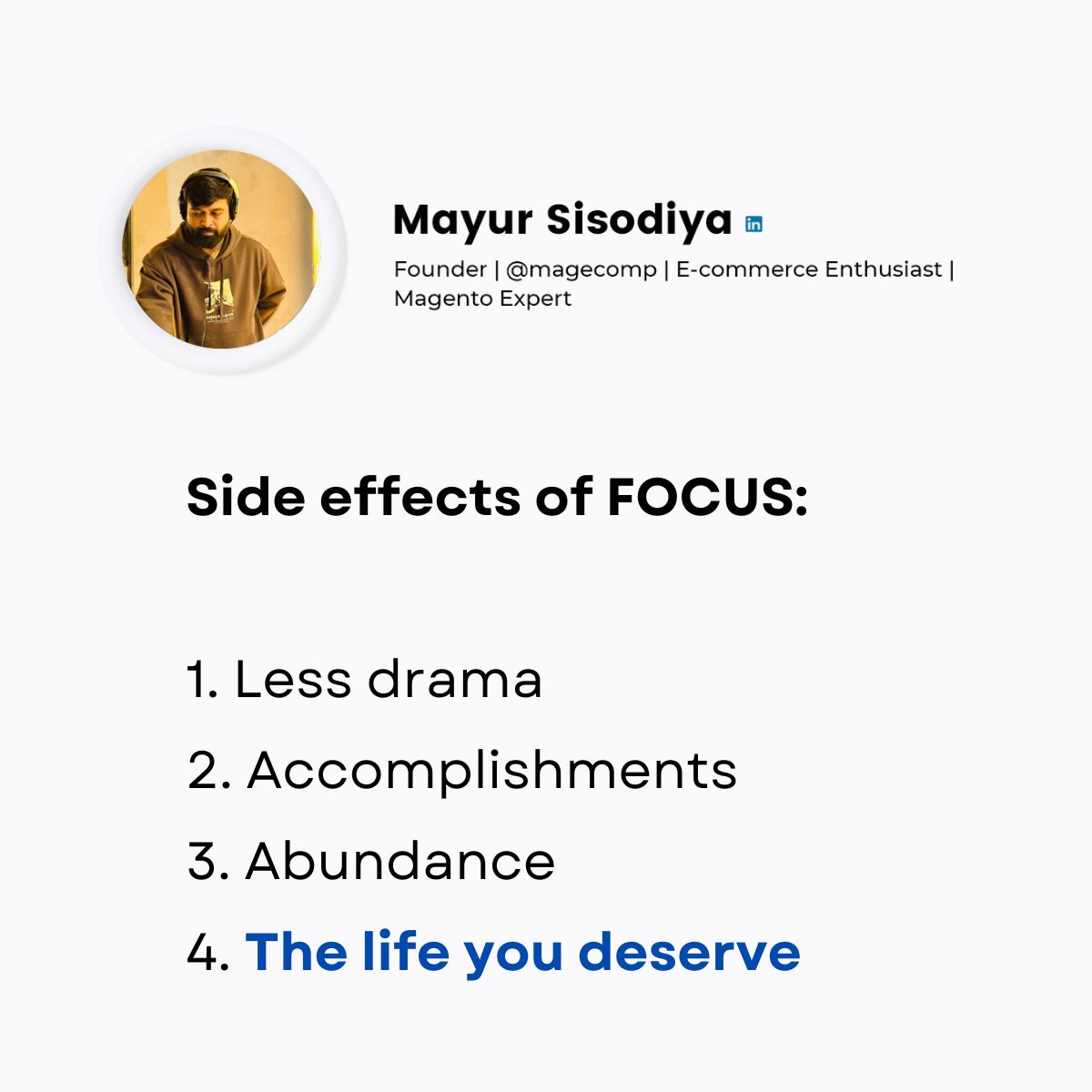 Mayur Sisodiya on LinkedIn: #focusgoals Mayur Sisodiya on LinkedIn: #focusgoals