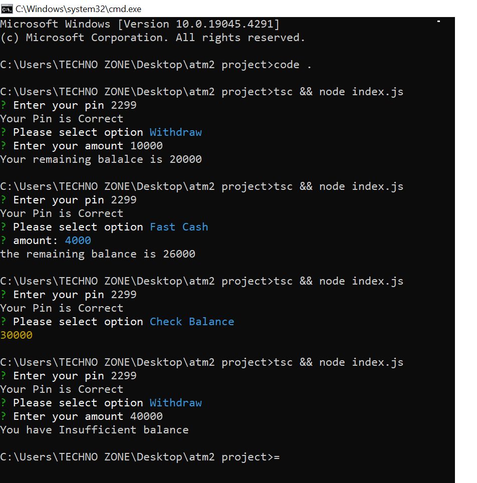 Muhammad Irfan on LinkedIn: #nodejs #typescript #inquirer #fintech #atm ... Muhammad Irfan on LinkedIn: #nodejs #typescript #inquirer #fintech #atm ...