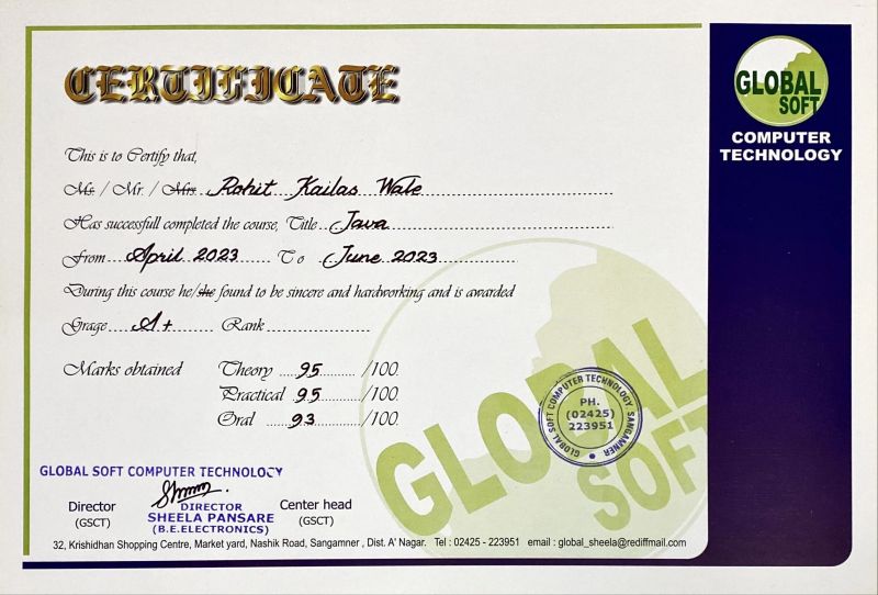 Rohit Wale on LinkedIn: #java #javaprogramming #codingjourney #gsct Rohit Wale on LinkedIn: #java #javaprogramming #codingjourney #gsct