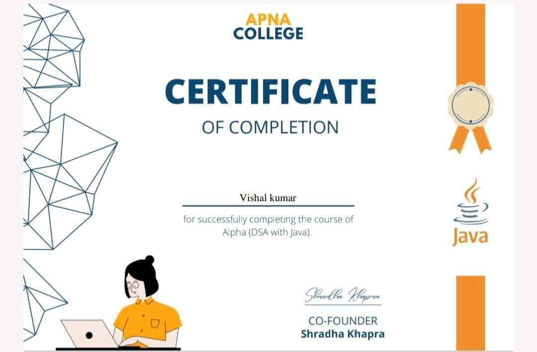 Vishal Kumar on LinkedIn: #dsa #java #linkdinfamily #apnacollege # ... Vishal Kumar on LinkedIn: #dsa #java #linkdinfamily #apnacollege # ...