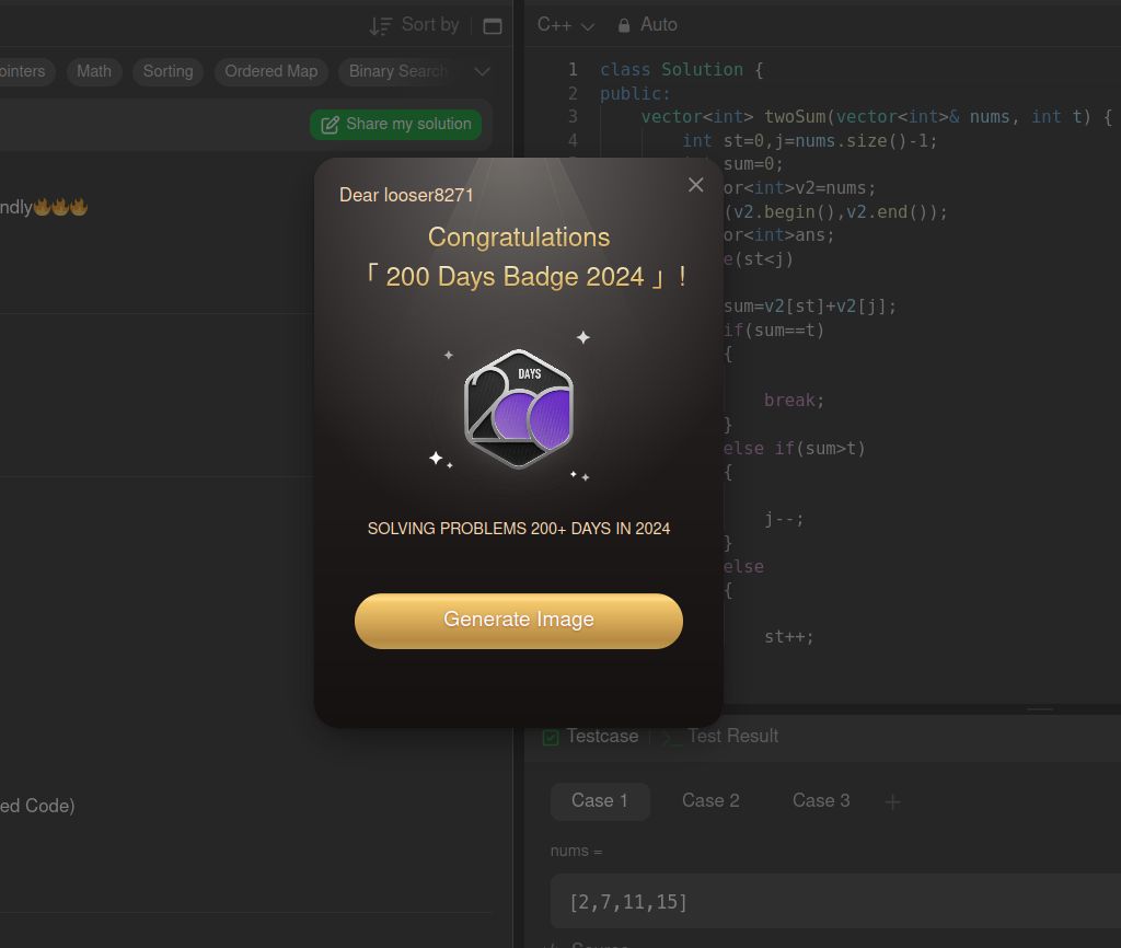 Adarsh Paritosh on LinkedIn: #dsa #leetcode #problemsolving #200days Adarsh Paritosh on LinkedIn: #dsa #leetcode #problemsolving #200days