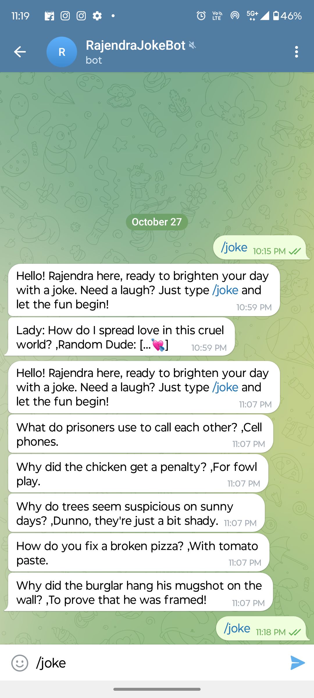 Rajendra Mewada on LinkedIn: #nodejs #javascript #telegrambot # ... Rajendra Mewada on LinkedIn: #nodejs #javascript #telegrambot # ...
