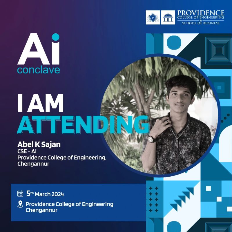 Abel k sajan Bio on LinkedIn: Really excited to be a part of the AI ... Abel k sajan Bio on LinkedIn: Really excited to be a part of the AI ...