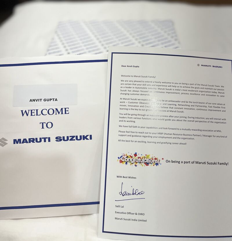 #newbeginnings #assistantmanager #msil #grateful #excitedforthefuture ... #newbeginnings #assistantmanager #msil #grateful #excitedforthefuture ...