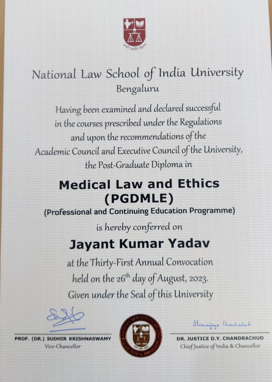 Jayant kumar Yadav on LinkedIn: With great honor, I announce my ... Jayant kumar Yadav on LinkedIn: With great honor, I announce my ...