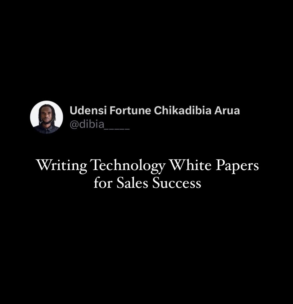 How to Write Technology White Papers for Sales Success | Udensi Fortune ... How to Write Technology White Papers for Sales Success | Udensi Fortune ...