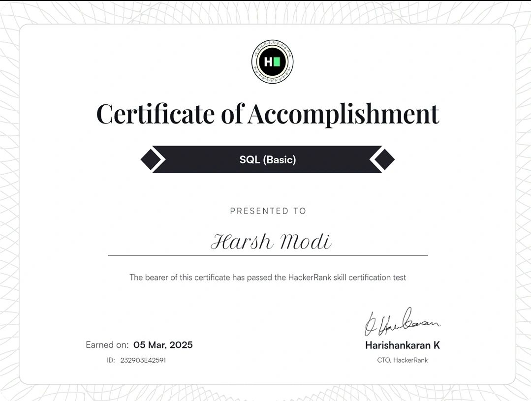 #sql #database #sqltest #mysql | Harsh Modi #sql #database #sqltest #mysql | Harsh Modi