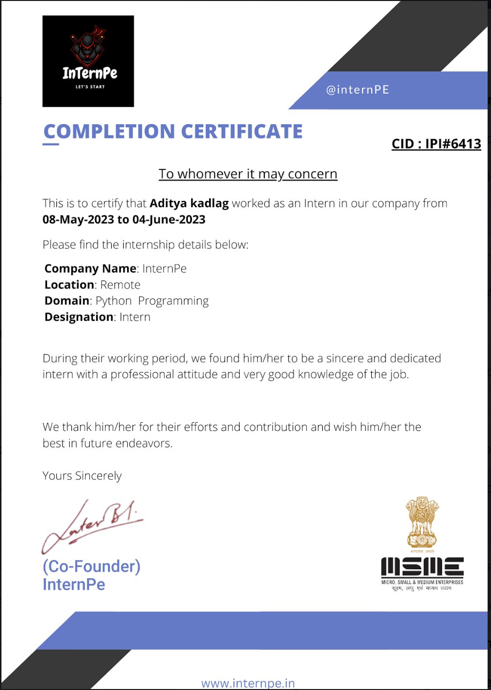 Aditya Kadlag posted on LinkedIn Aditya Kadlag posted on LinkedIn