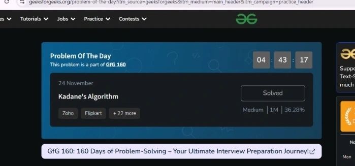 Vidhya J on LinkedIn: #gfg160 #geekstreak2024 #codingjourney #geeksforgeeks Vidhya J on LinkedIn: #gfg160 #geekstreak2024 #codingjourney #geeksforgeeks
